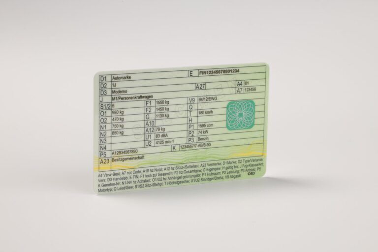Vehicle Registration Card • OSD